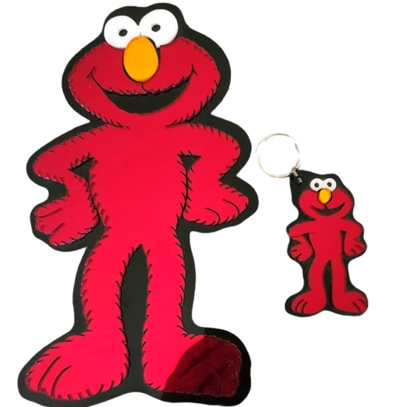 None | Other | Elmo Mirrored Plaque And Keychain | Poshmark